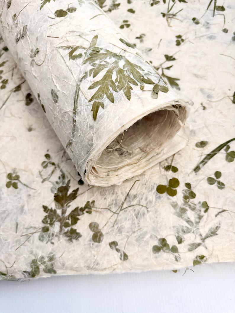 Fiber Decorative Handmade Paper, Light Natural White Colors, Eco ...