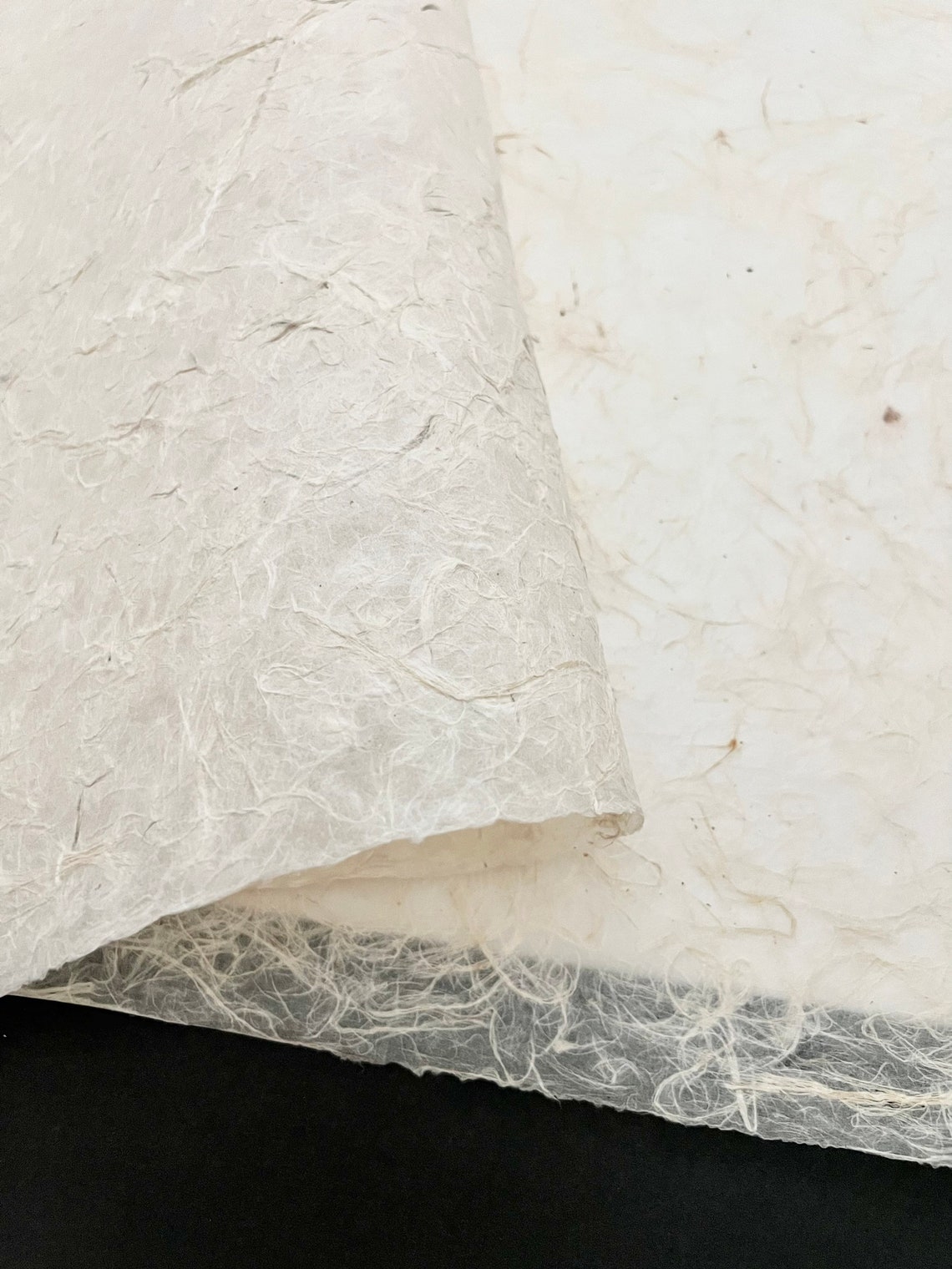 Fiber Decorative Handmade Paper, Light Natural White Colors, Eco ...