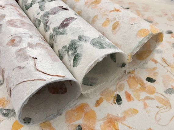 Handmade Paper Natural CRAFT PAPER Flower Petal Paper | Etsy