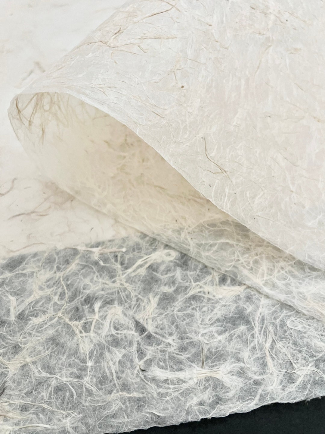 Fiber Decorative Handmade Paper, Light Natural White Colors, Eco ...