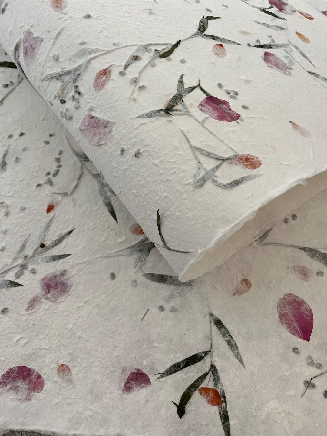 Mulberry Flower Paper Sheet, Handmade Decorative Paper, Handmade Paper ...