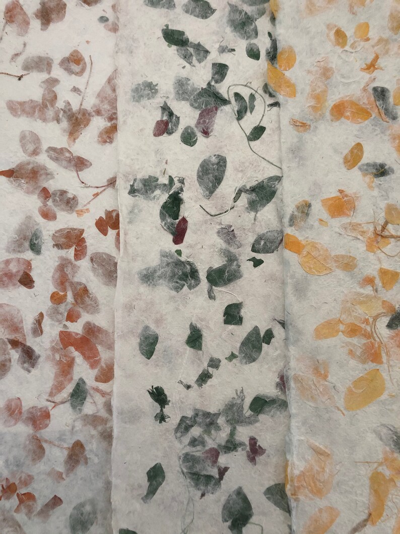 Handmade Paper Natural CRAFT PAPER Flower Petal Paper - Etsy