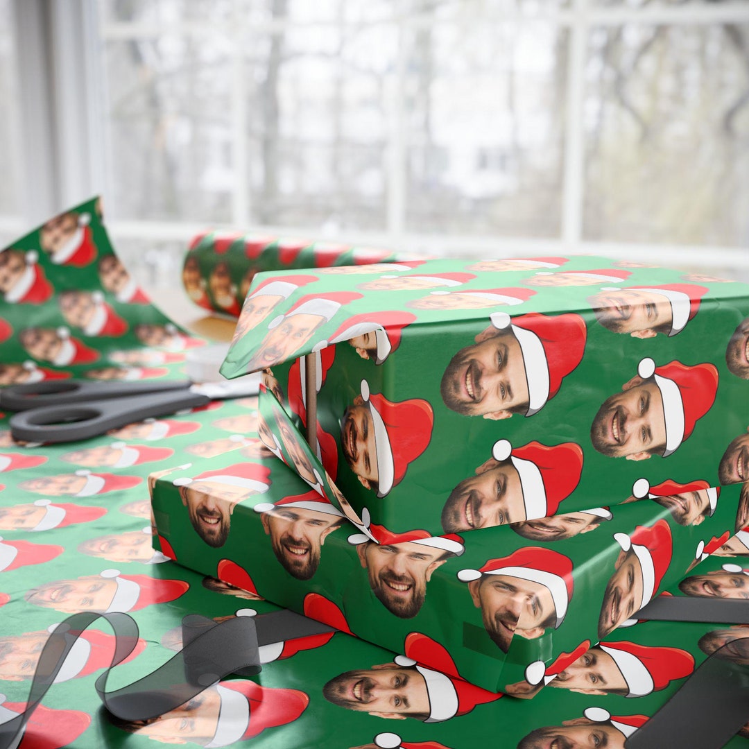 Custom Face Wrapping Paper, Custom Gift Wrapping Paper, Wrapping Paper ...