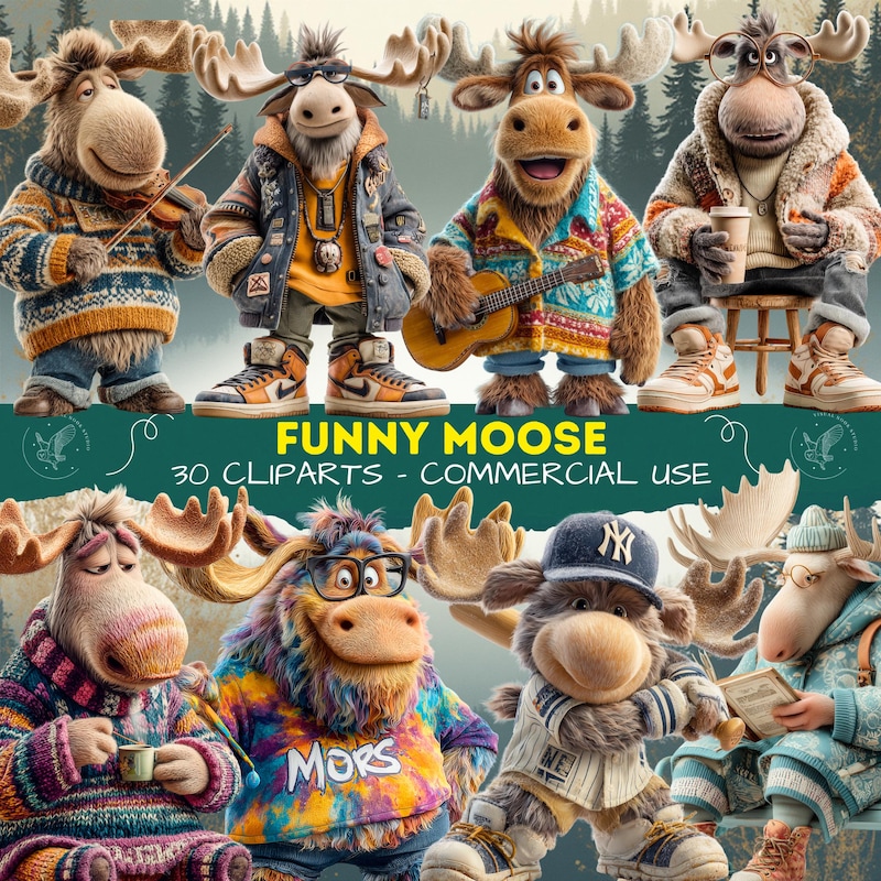 Etsy Moose Art - Etsy