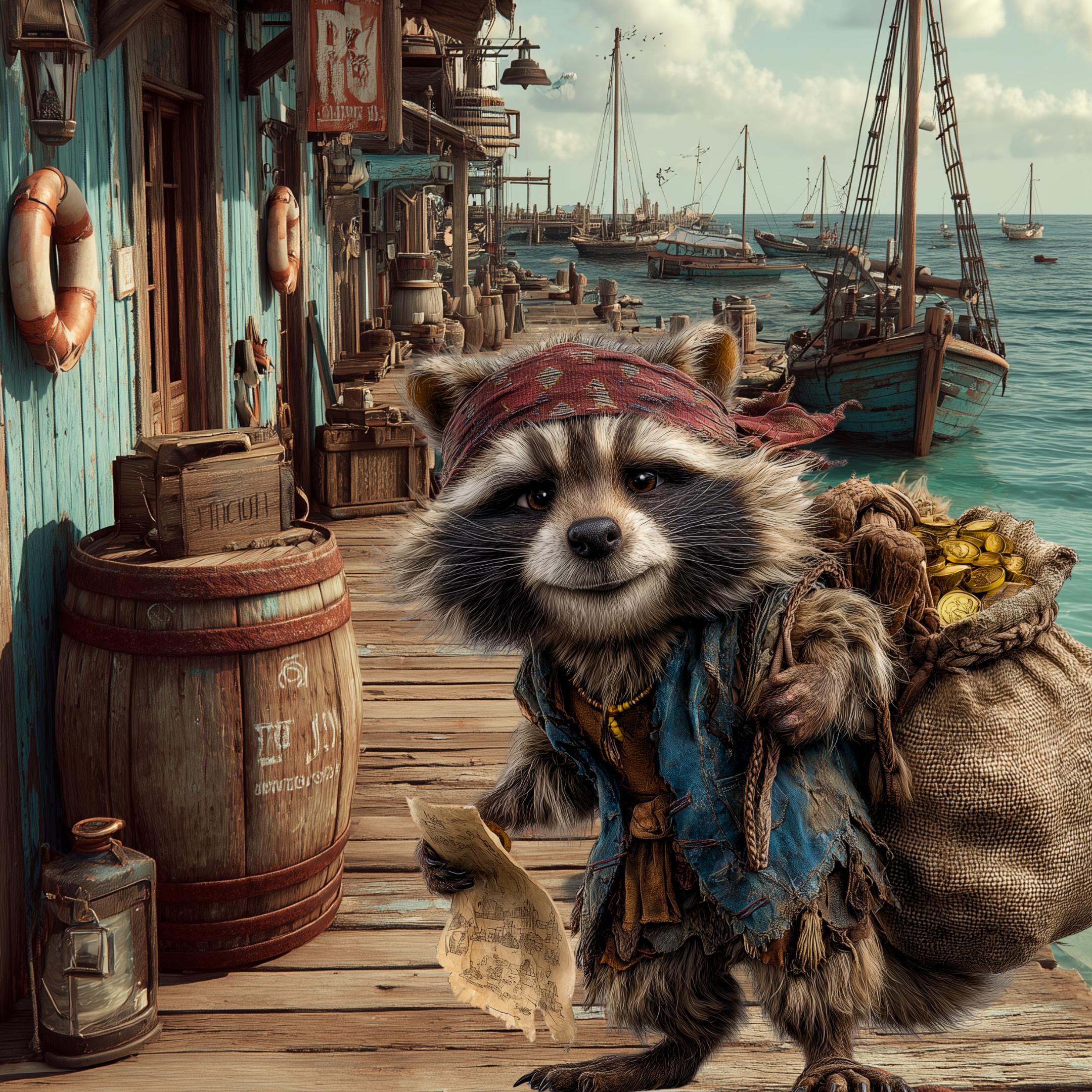 70 Cute Pirate Animals Clipart Collection + Backround + Video AI ...