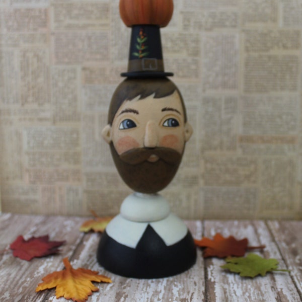 Pilgrim Figurine - Etsy