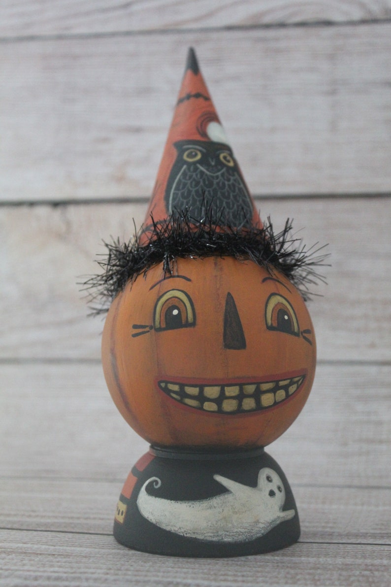 HALLOWEEN JACK O' LANTERN Collectible/ Pumpkin Man With - Etsy
