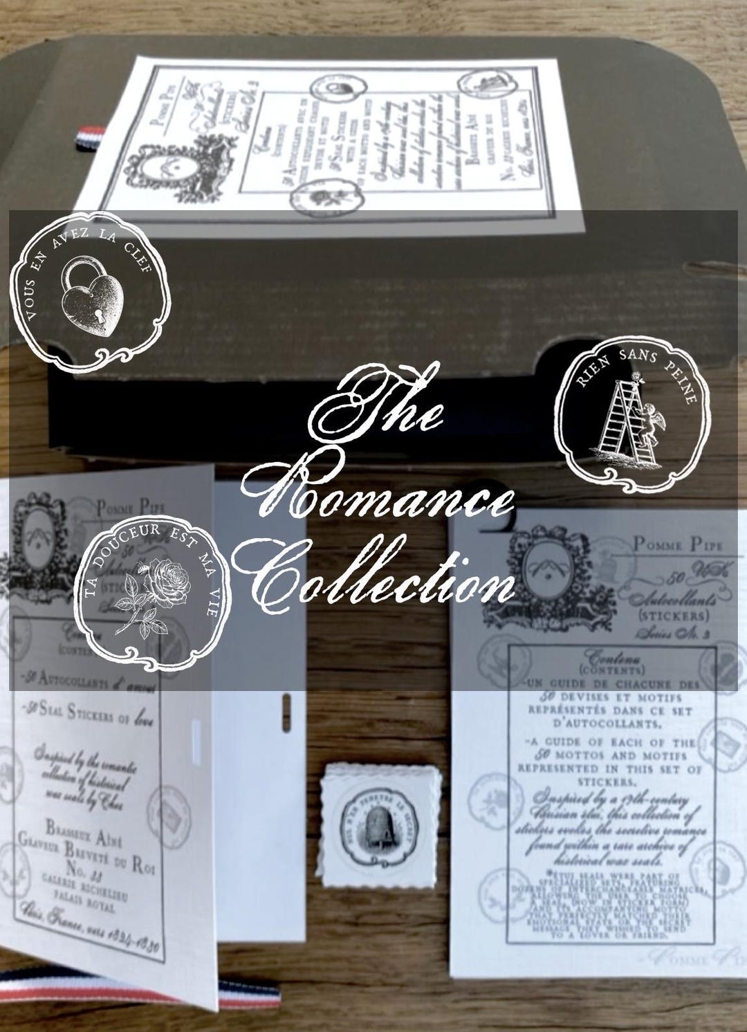 Series No. 2 19th Century Wax Seal Inspired Stickers, French Stickers ...