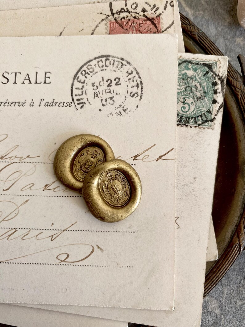 Antique French Wax Seal Stamp, French Wax Seal Stamp, French Antiques ...