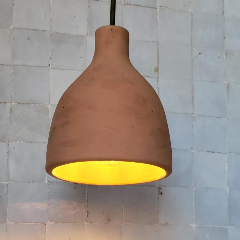 Terracotta Pendant Light - Etsy