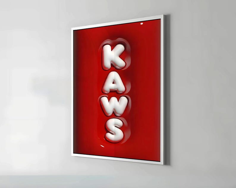 Set of 3 Hypebeast Room Decor, Hypebast Kaws Poster, Cool Wall Art Set ...