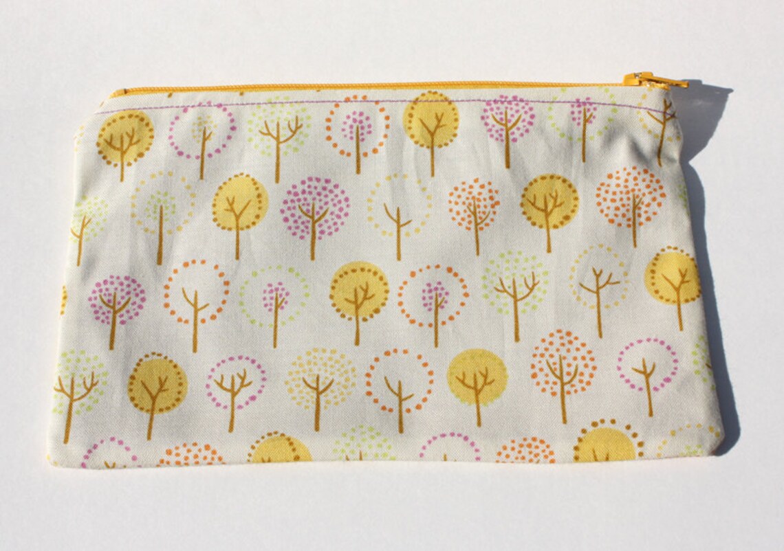 Pretty Trees Zipper Pouch Tree Bag Writer Pouch Holds - Etsy