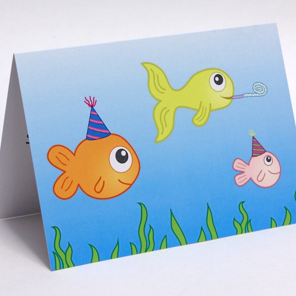 Fish Birthday Card - Etsy