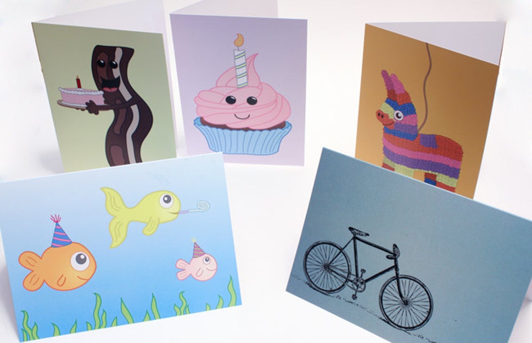 Mix and Match Greeting Cards 5 Pack - Etsy