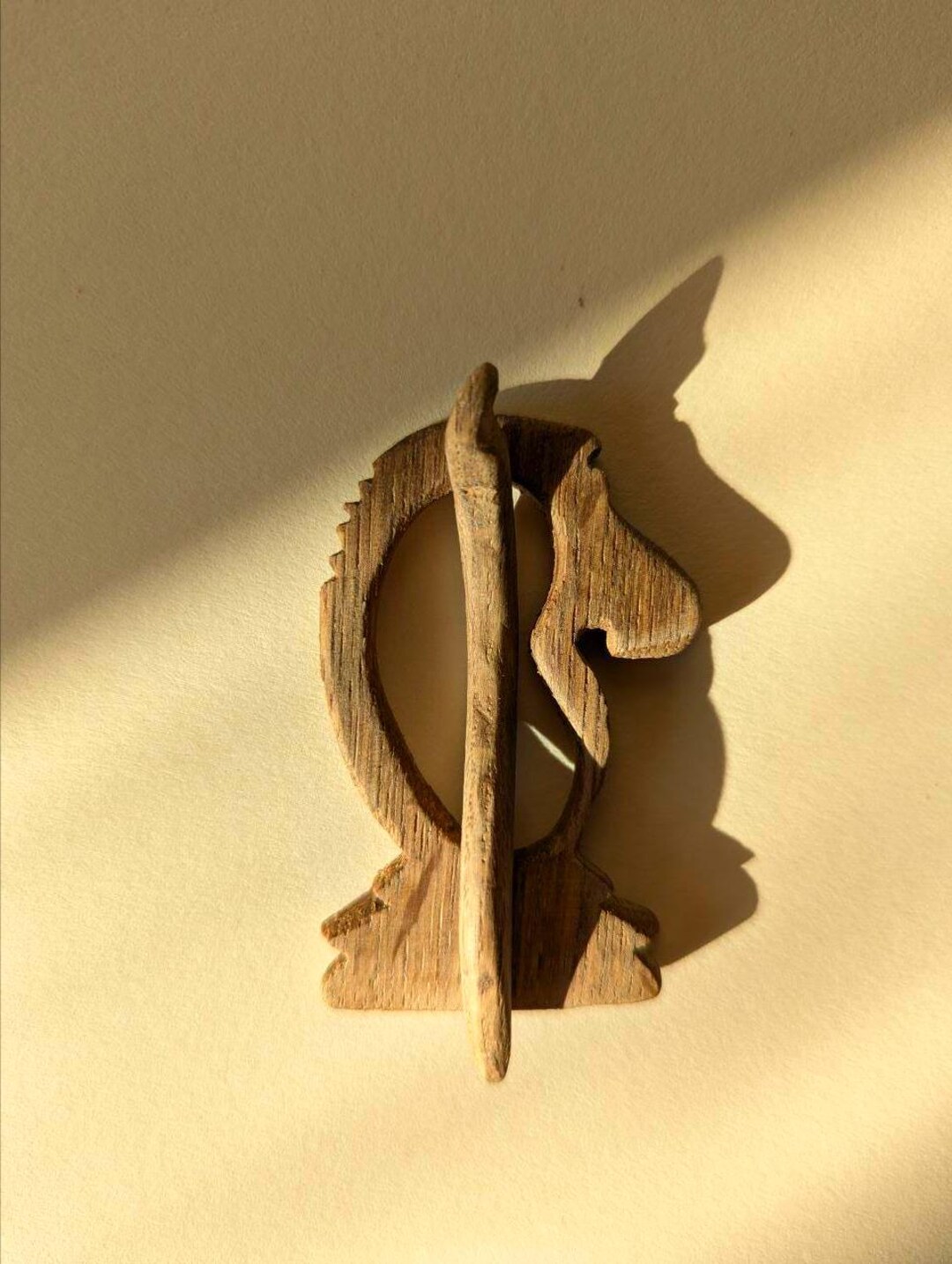 Handmade Oak Knight Chess Piece Brooch: Eco-friendly Gift - Etsy
