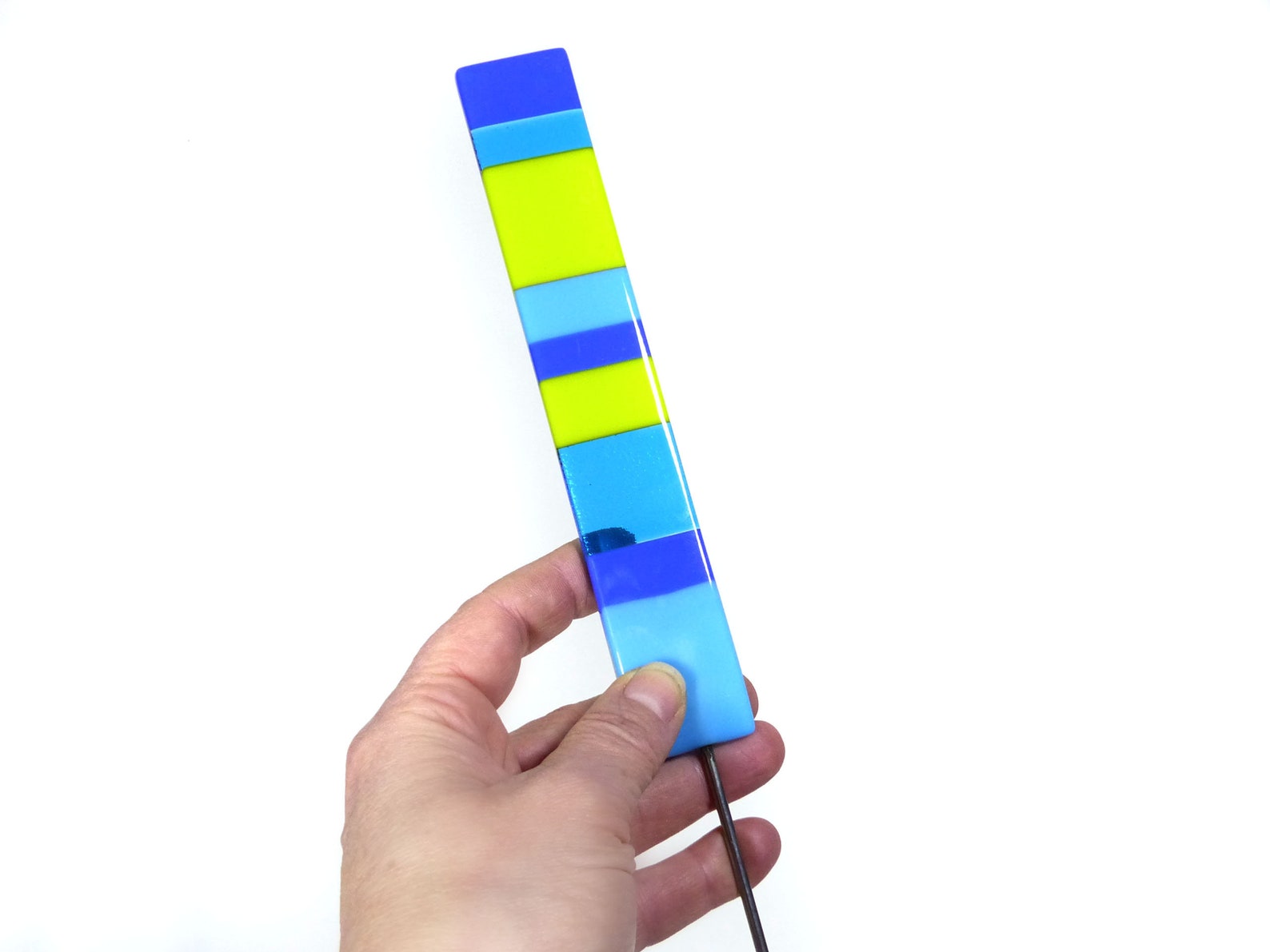 Modern Garden Art Set of 5 Garden Stakes Glass Gift for - Etsy