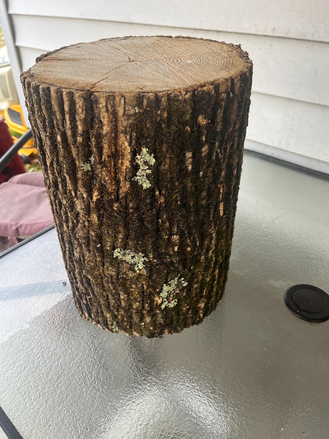 Natural Ash Wood Stump End Table: Farm Salvaged - Etsy