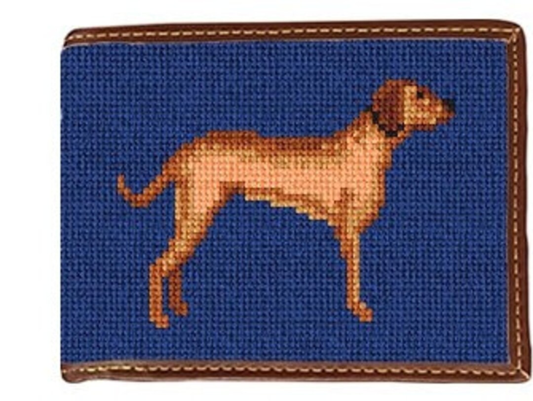 Rhodesian Ridgeback Finished Needlepoint Wallet - Etsy