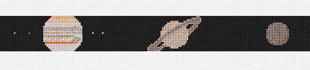 Solar System Needlepoint Belt DIY Kit - Etsy