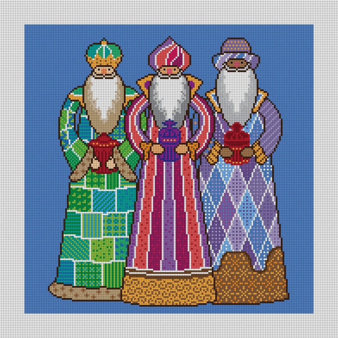 Three Kings Needlepoint DIY Kit - Etsy