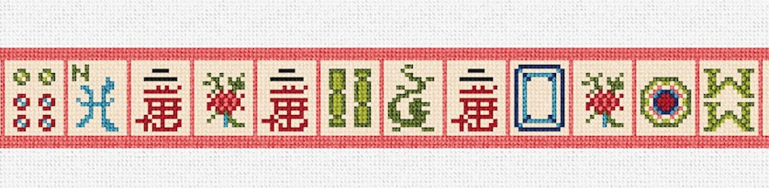 Mahjong Rose Needlepoint Belt DIY Kit - Etsy