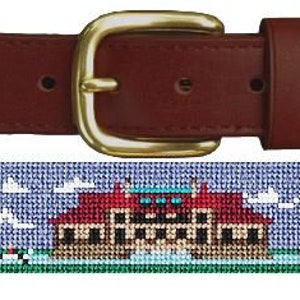 Harvard University Campus Needlepoint Belt Finished - Etsy