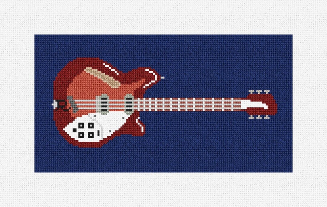 Rock Guitar Needlepoint Eyeglass Case DIY Kit - Etsy