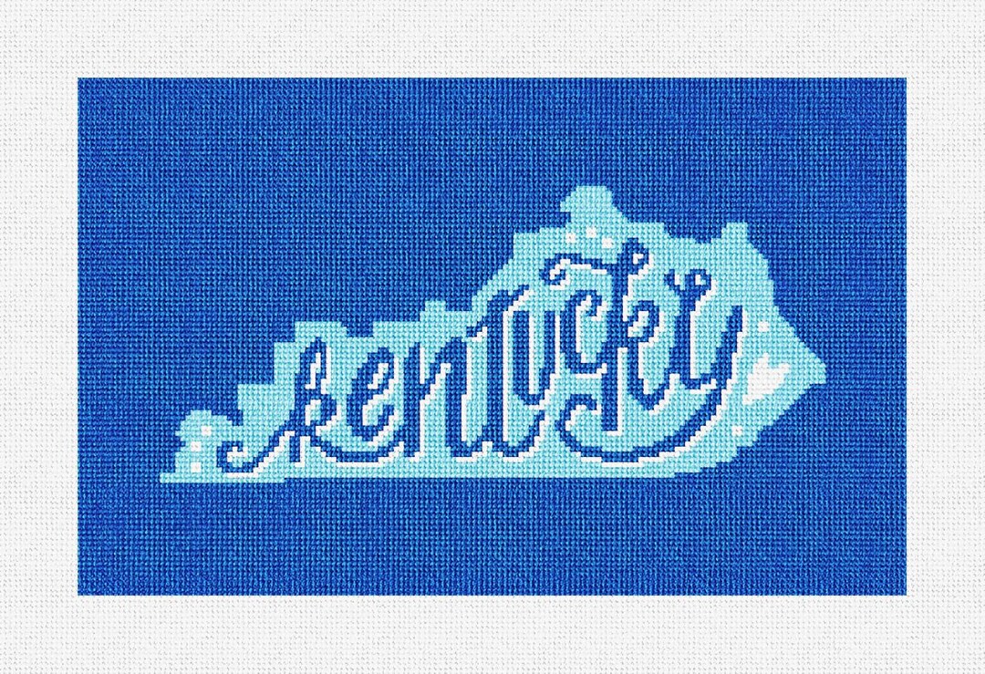 Kentucky Needlepoint Pillow DIY Kit - Etsy
