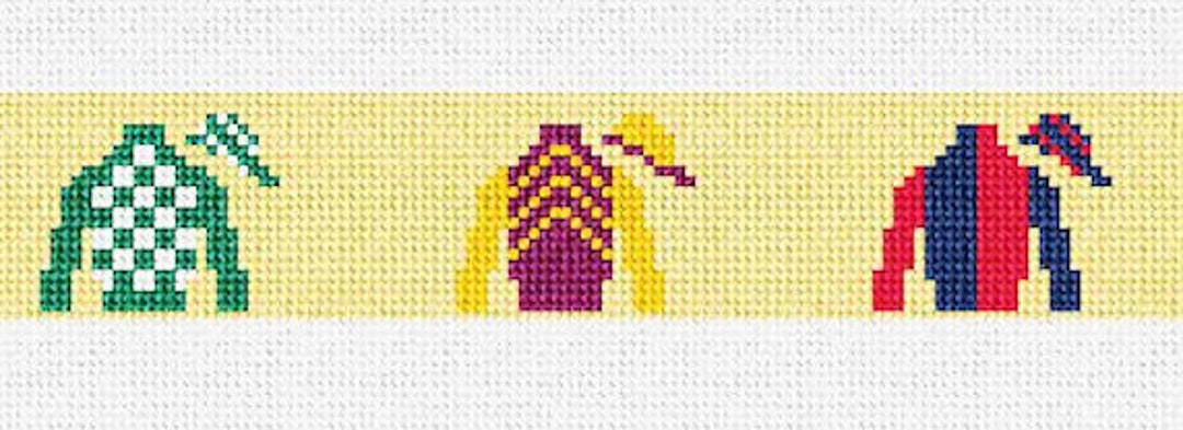 Horse Racing Silks Needlepoint Belt DIY Kit - Etsy