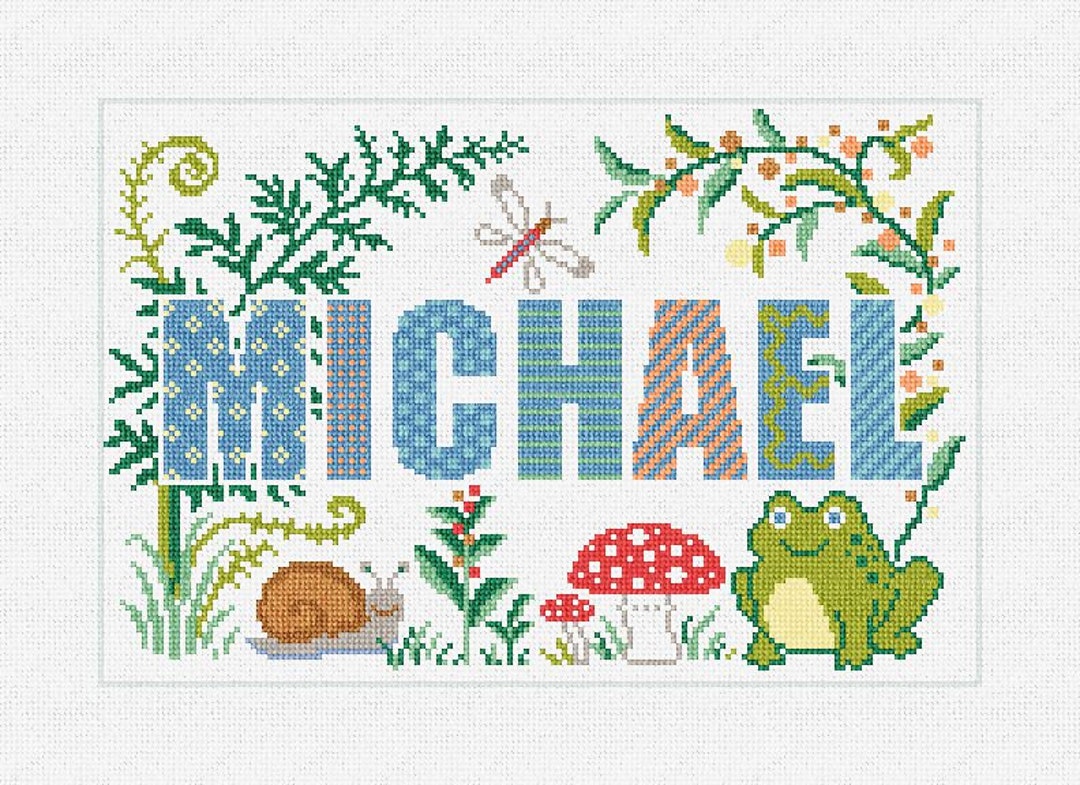 Great Outdoors Personalized Name Needlepoint Canvas DIY Kit - Etsy