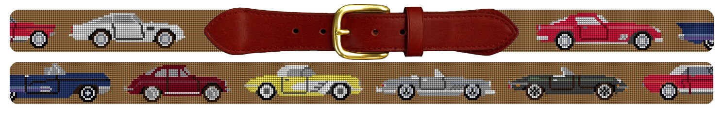 Classic Sports Cars Needlepoint Belt DIY Kit - Etsy