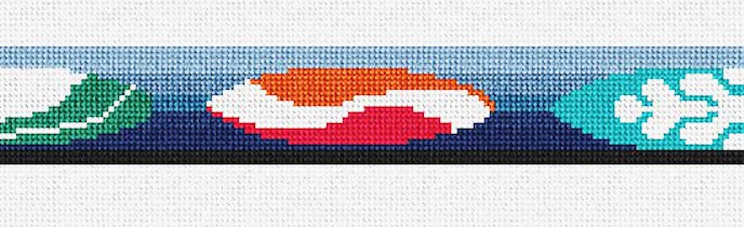 Surf Board Needlepoint Belt DIY Kit - Etsy