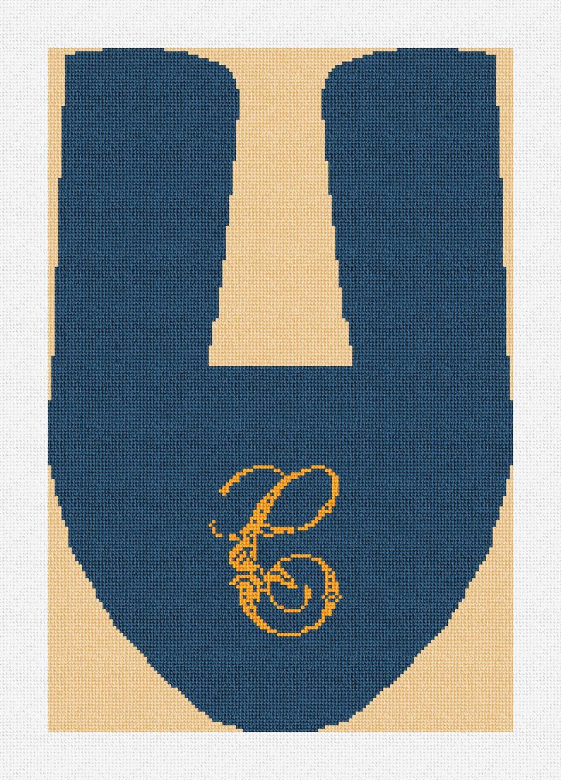 Monogram Set of Slippers Needlepoint DIY Kit - Etsy