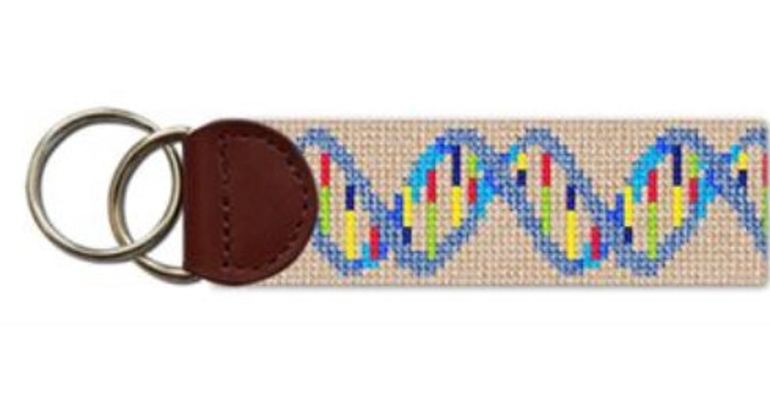 DNA Double Helix Finished Needlepoint Key Fob - Etsy