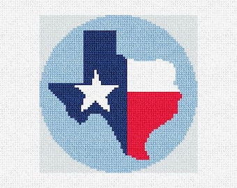 Texas Needlepoint Ornament - Etsy