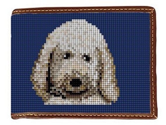Poodle Finished Needlepoint Wallet | Etsy