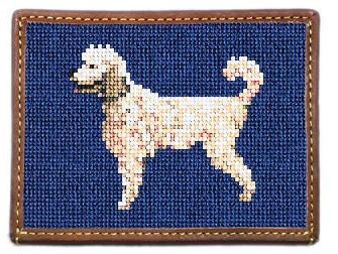 Poodle Finished Needlepoint Card Wallet - Etsy