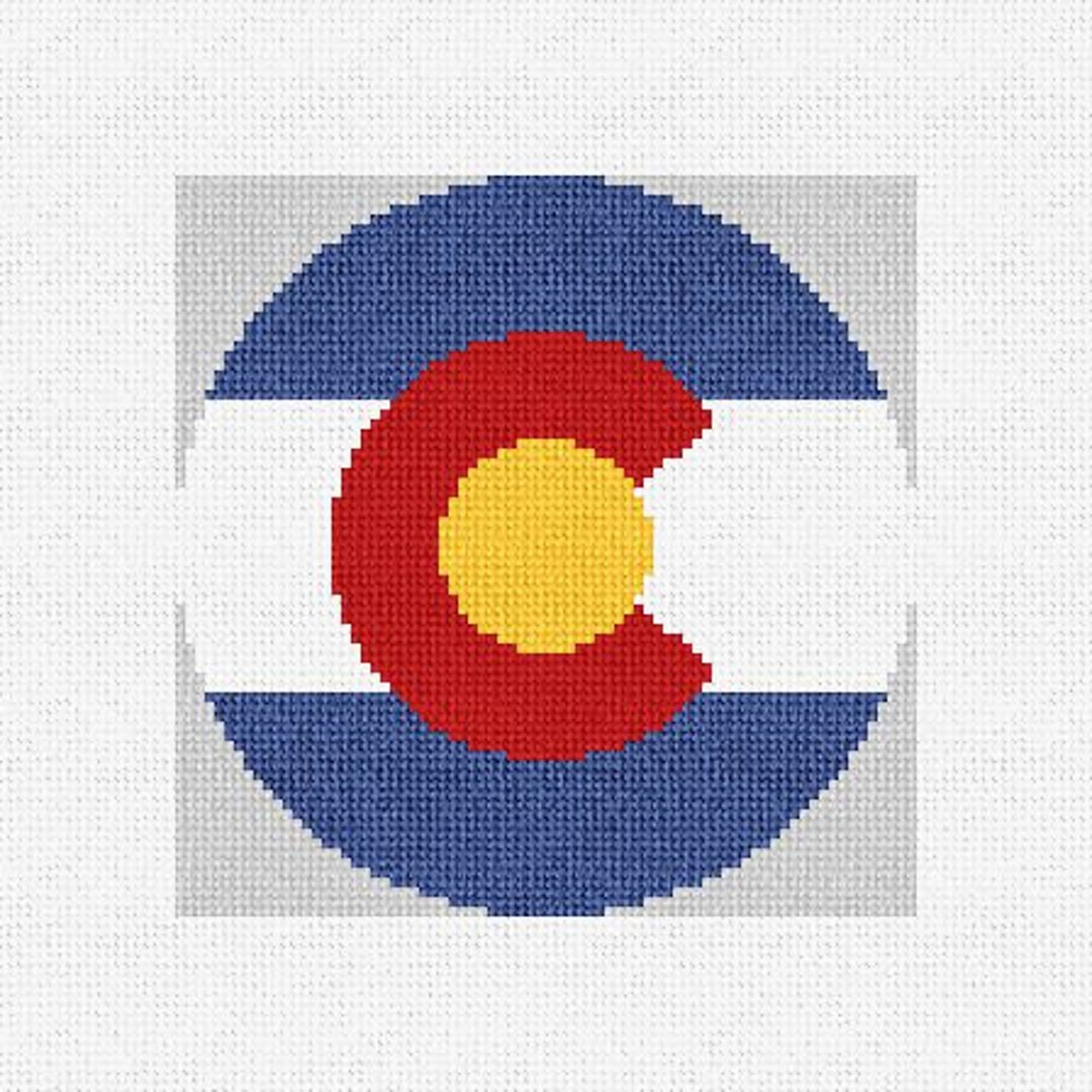 Colorado Flag Needlepoint Christmas Ornament DIY Kit - Etsy