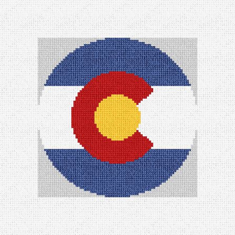Colorado Flag Needlepoint Christmas Ornament DIY Kit - Etsy