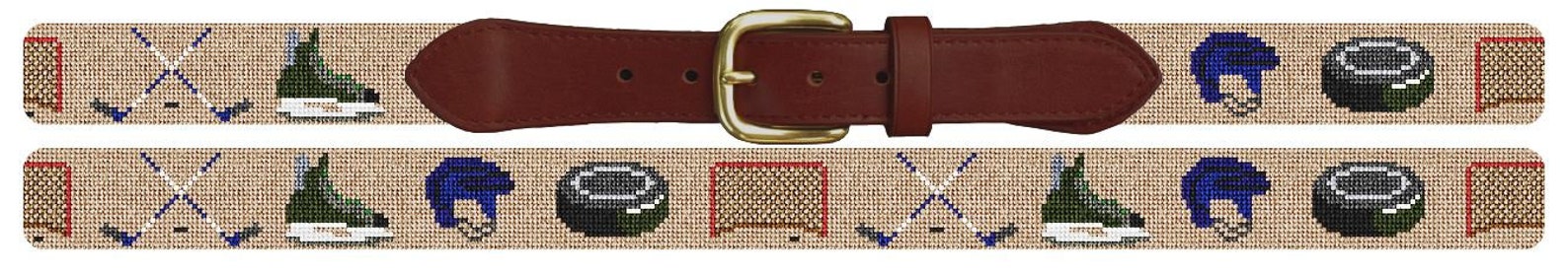 Hockey Gear Needlepoint Belt Finished - Etsy