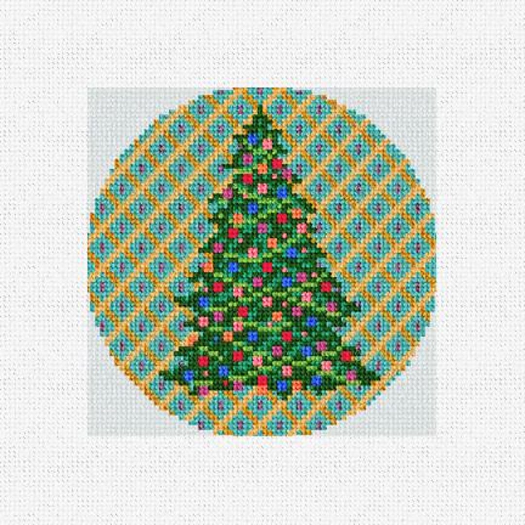 Tapestry Tree Needlepoint Christmas Ornament DIY Kit - Etsy