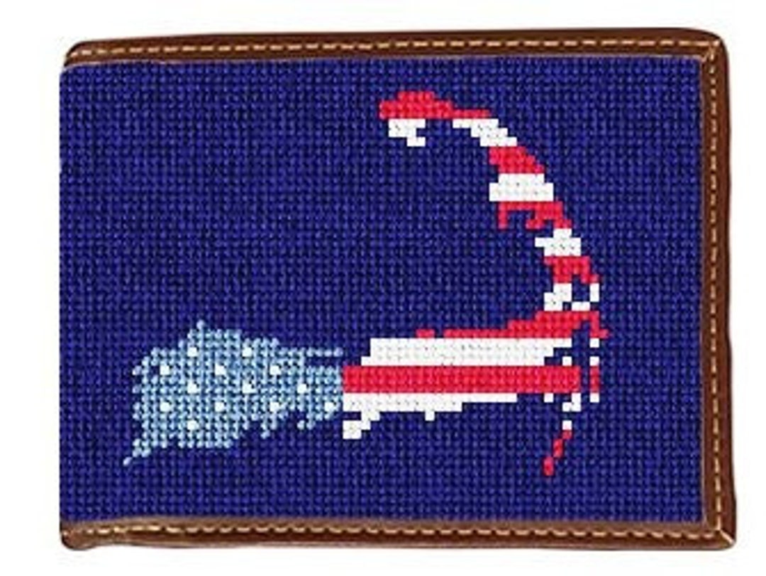 Cape Cod Finished Needlepoint Wallet - Etsy