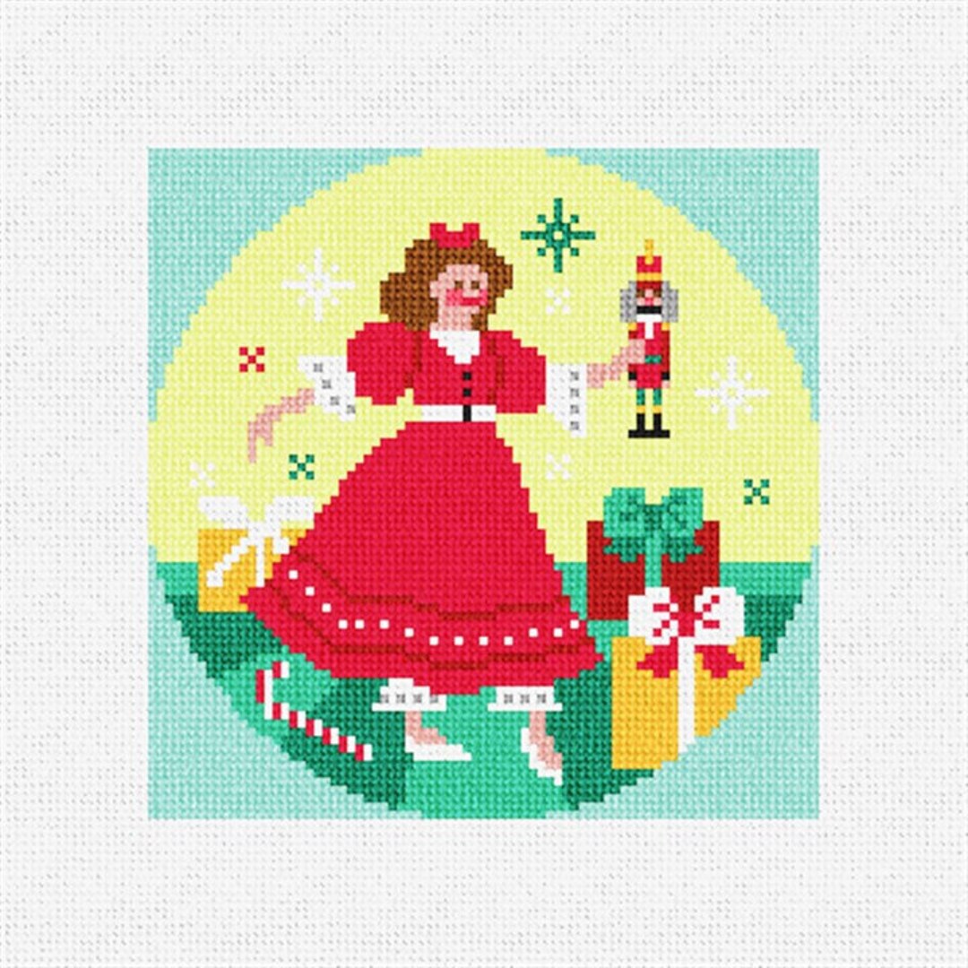 Nutcracker Suite Clara Needlepoint Christmas Ornament DIY Kit - Etsy