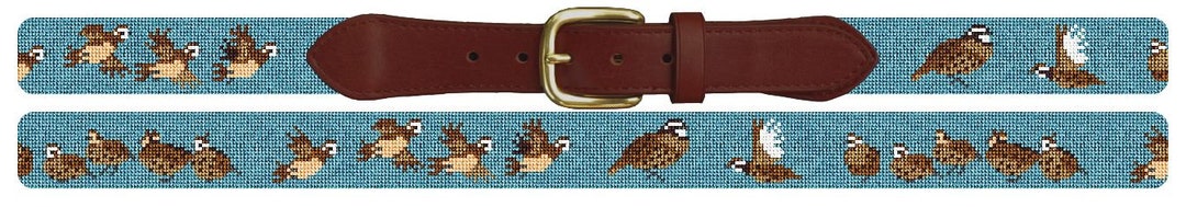 Bobwhite Quail Needlepoint Belt Finished - Etsy