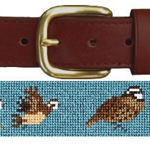 Bobwhite Quail Needlepoint Belt Finished - Etsy