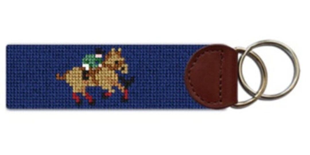 Polo Finished Needlepoint Key Fob - Etsy