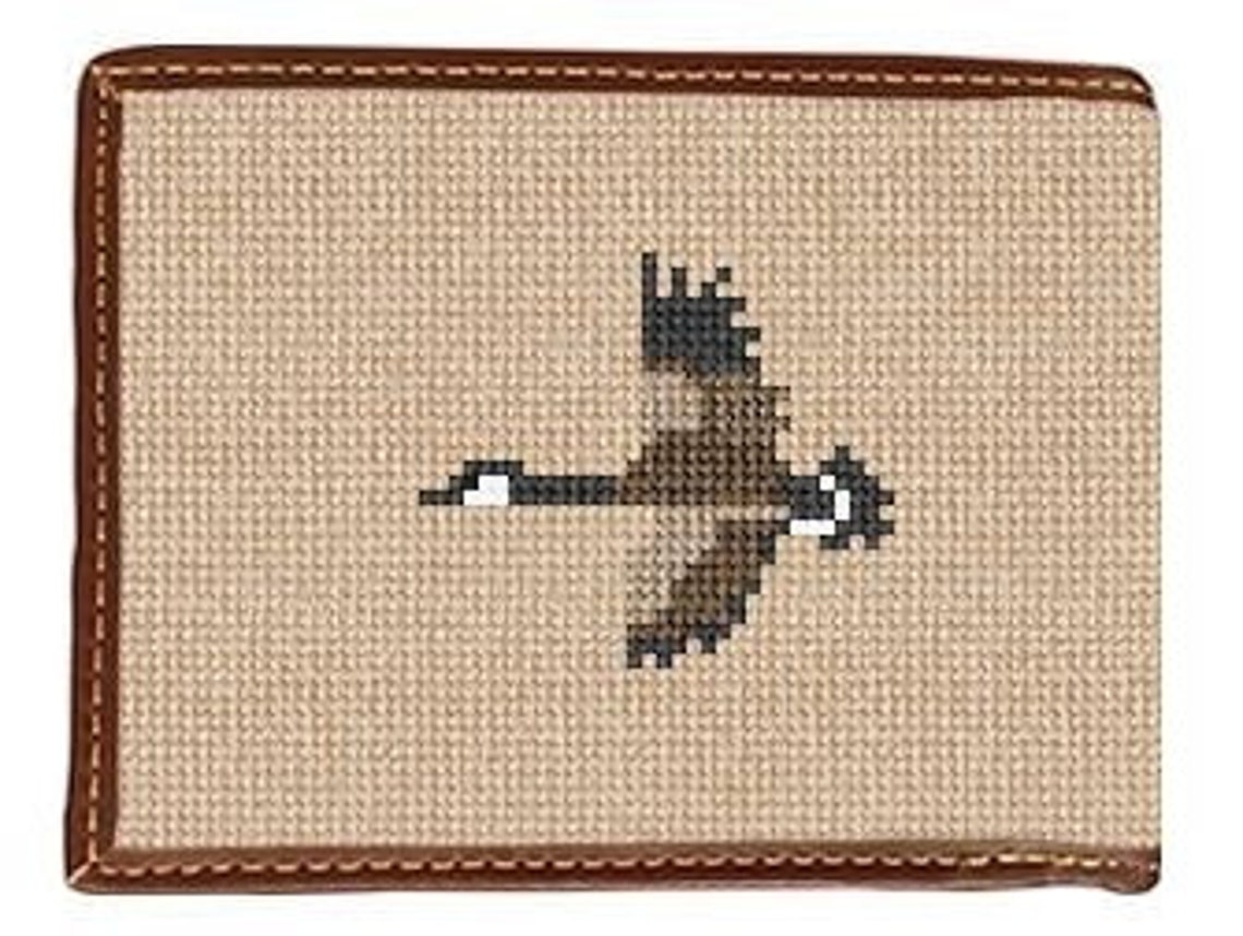 Canadian Geese Finished Needlepoint Wallet - Etsy