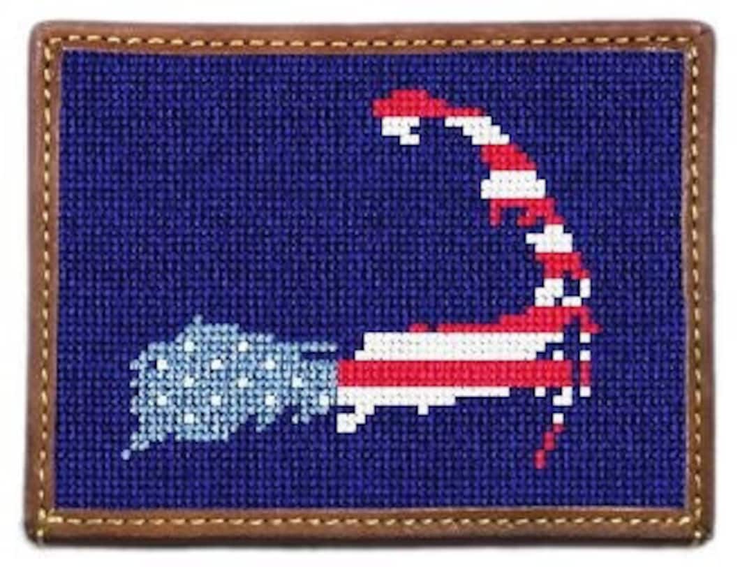 Cape Cod Needlepoint Finished Card Wallet - Etsy