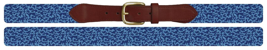 Sapphire Gator Skin Finished Needlepoint Belt - Etsy