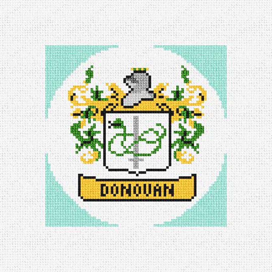 Custom Family Crest Needlepoint Christmas Ornament DIY Kit - Etsy